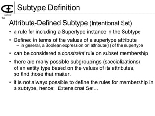 Big Challenges in Data Modeling: Supertyping and Subtyping | PPT