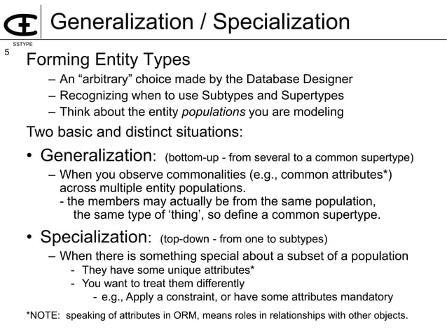 Big Challenges in Data Modeling: Supertyping and Subtyping | PPT