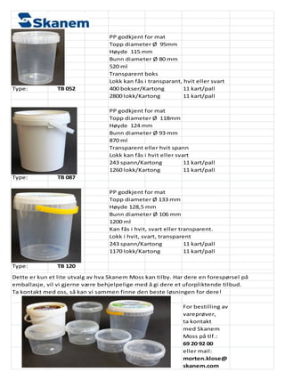 Små plastbokser.. | PDF