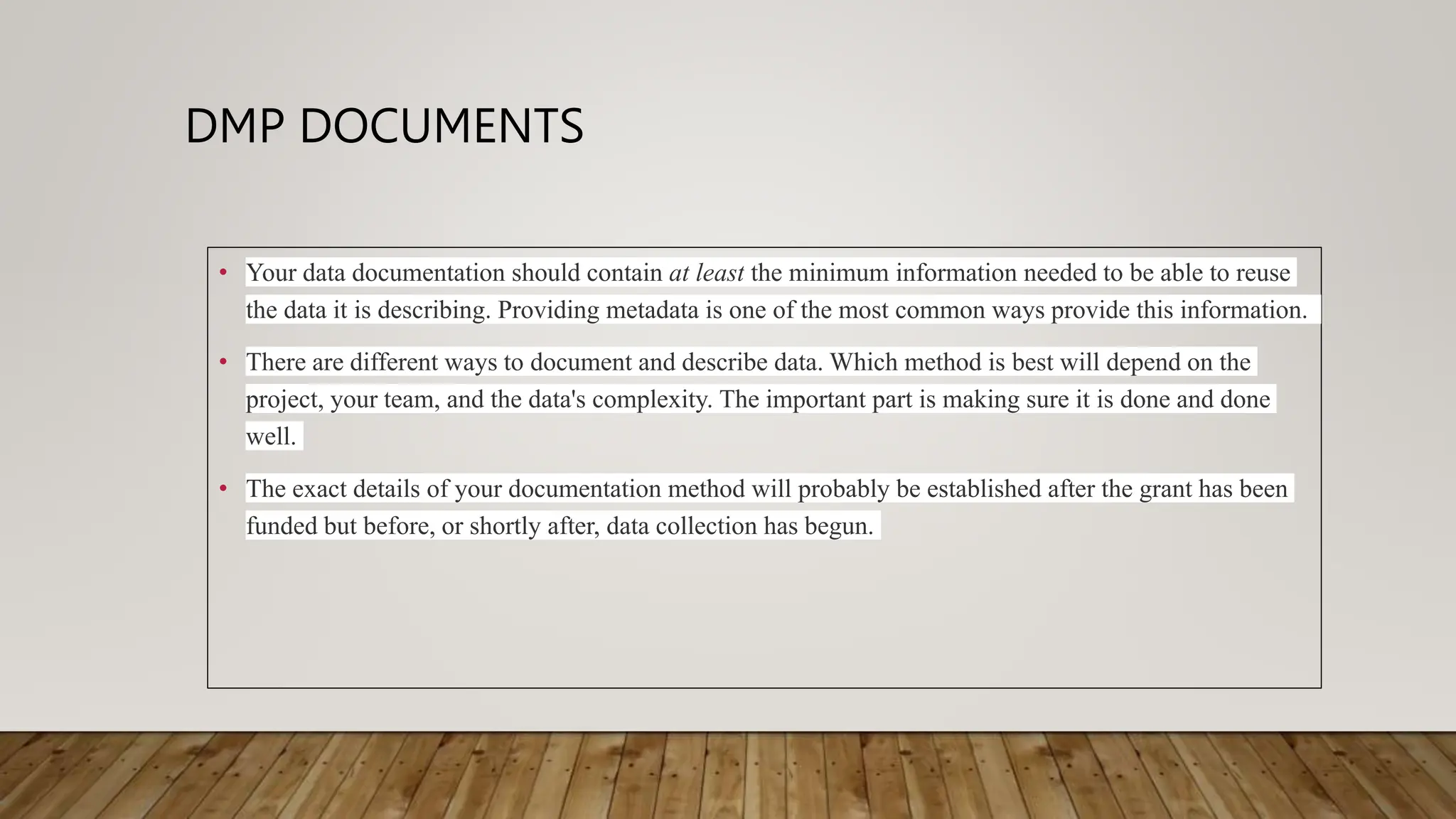 Data Management Plan of Clinical Research pptx | PPTX