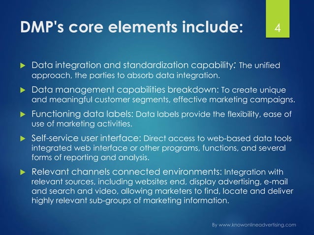 DMP Data Management Platform | PPTX