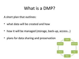 Introduction to Data Management Planning | PPT