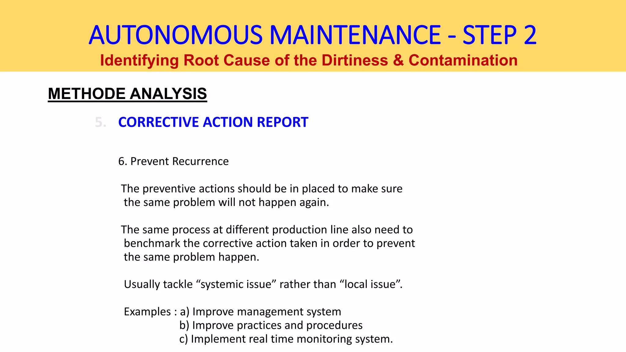 AUTONOMOUS MAINTENANCE | PPTX