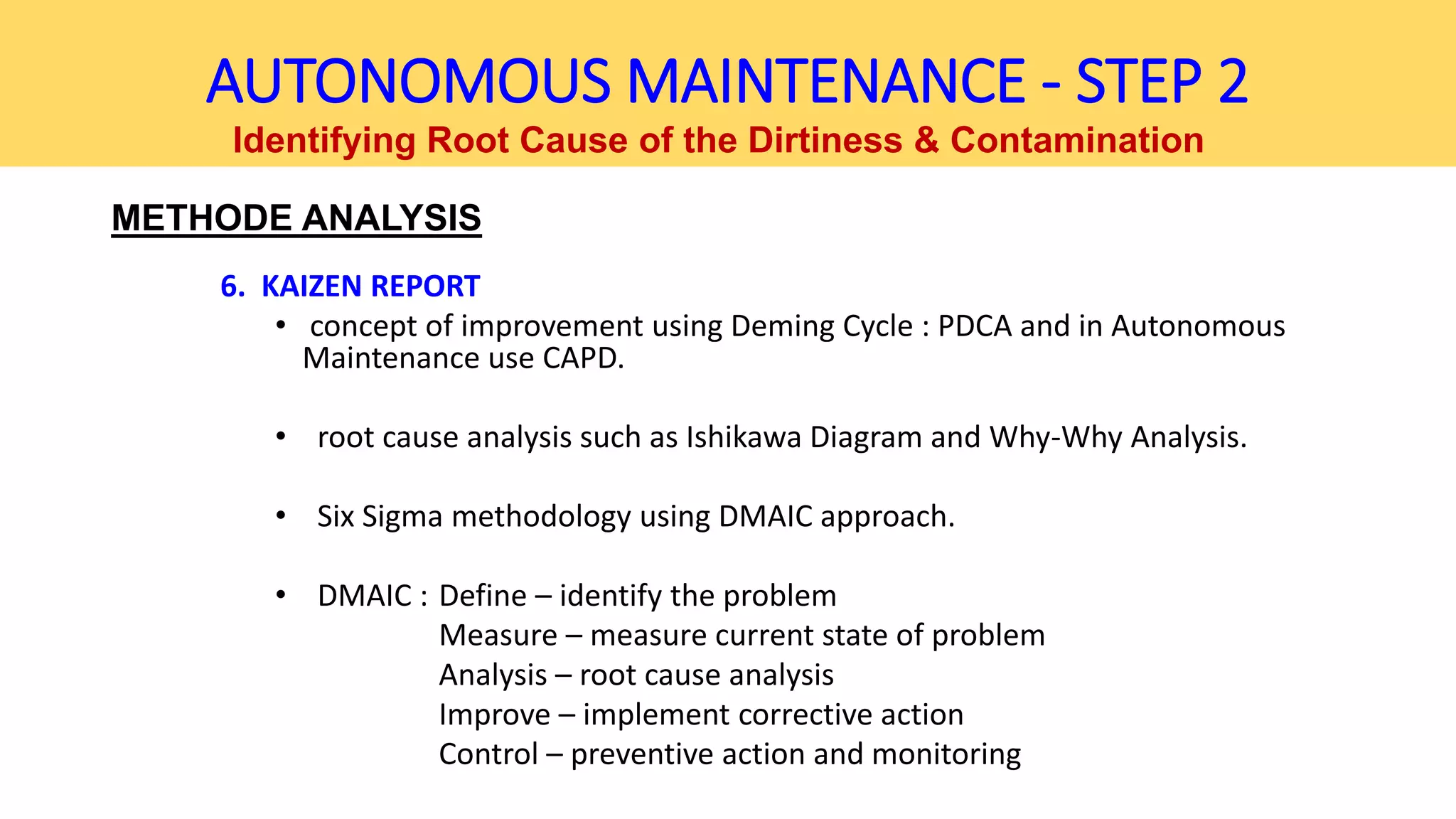 AUTONOMOUS MAINTENANCE | PPTX