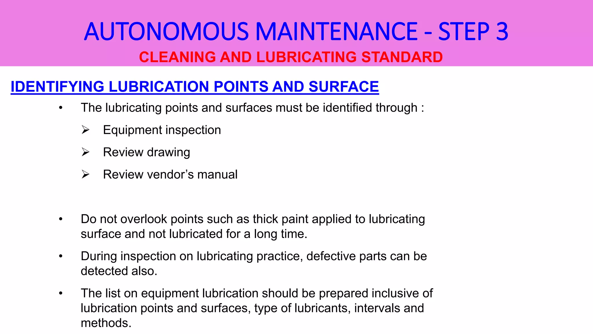 AUTONOMOUS MAINTENANCE | PPTX
