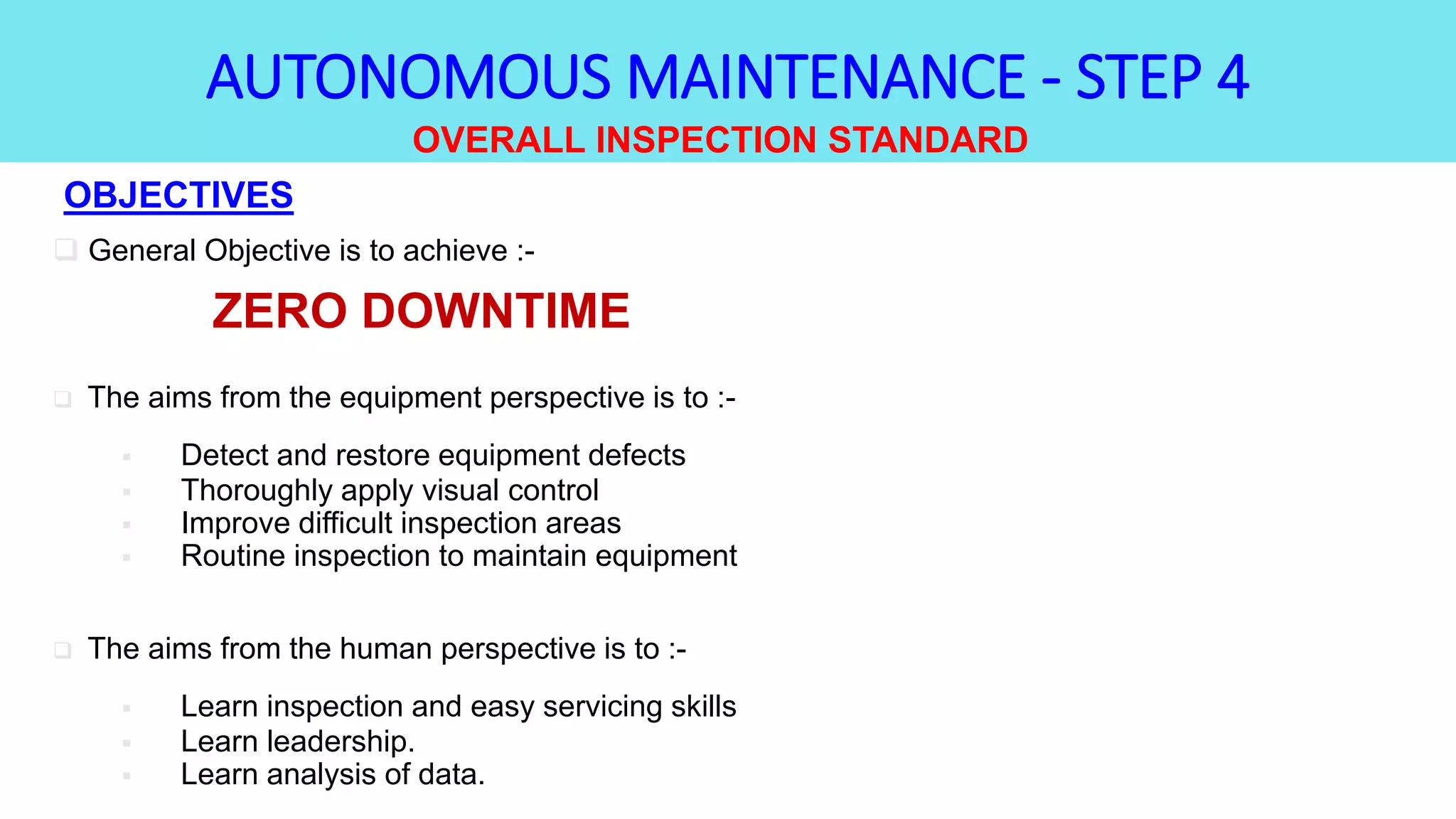 AUTONOMOUS MAINTENANCE | PPTX