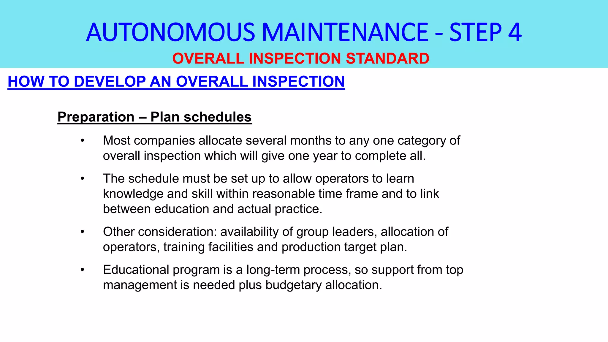 AUTONOMOUS MAINTENANCE | PPTX