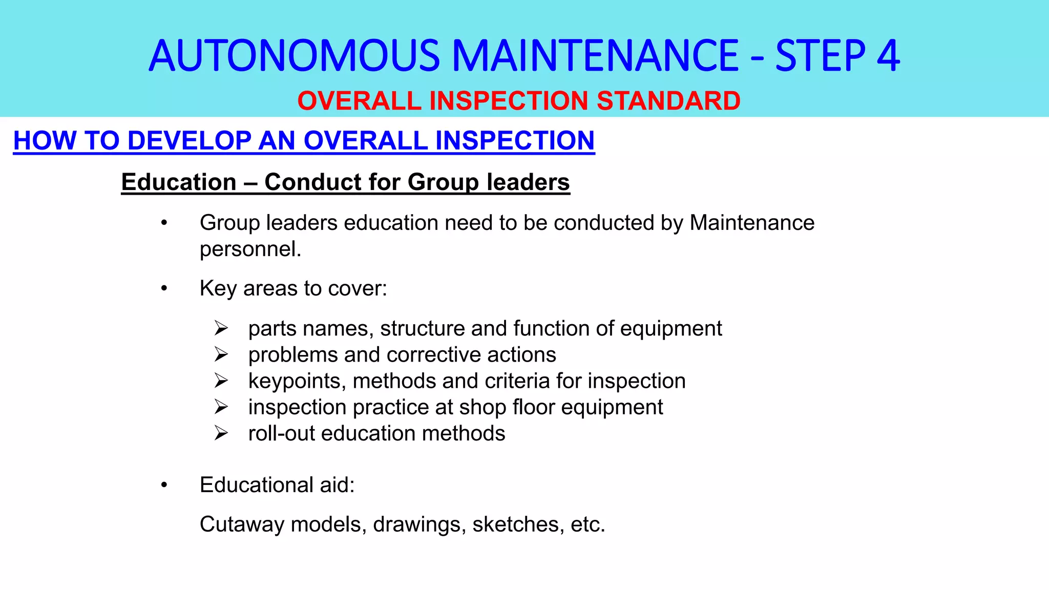 AUTONOMOUS MAINTENANCE | PPTX