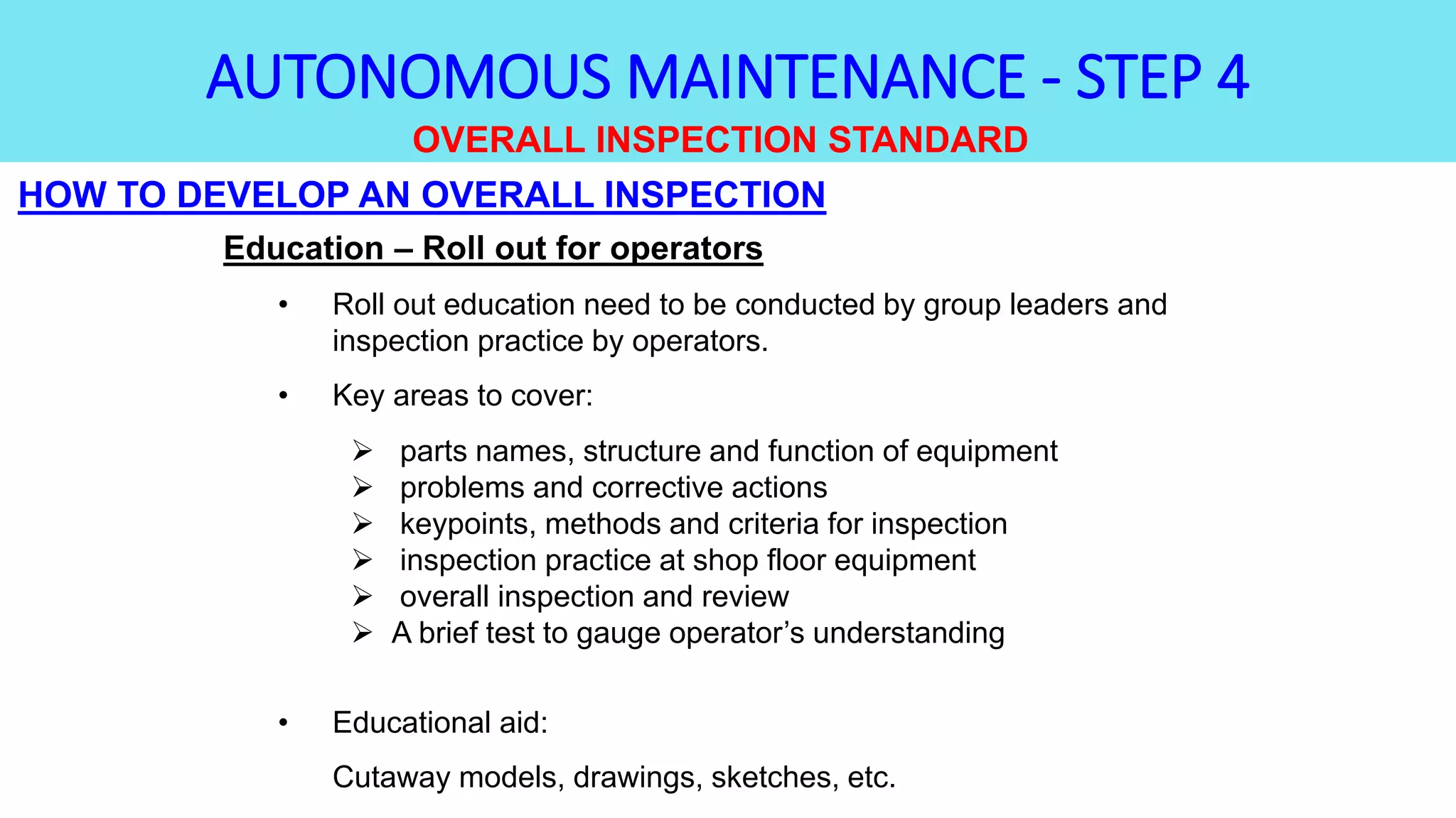 AUTONOMOUS MAINTENANCE | PPTX