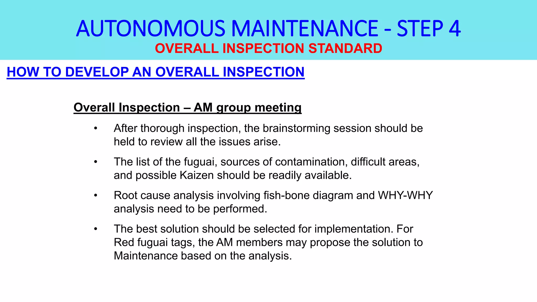 AUTONOMOUS MAINTENANCE | PPTX
