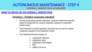 AUTONOMOUS MAINTENANCE | PPTX