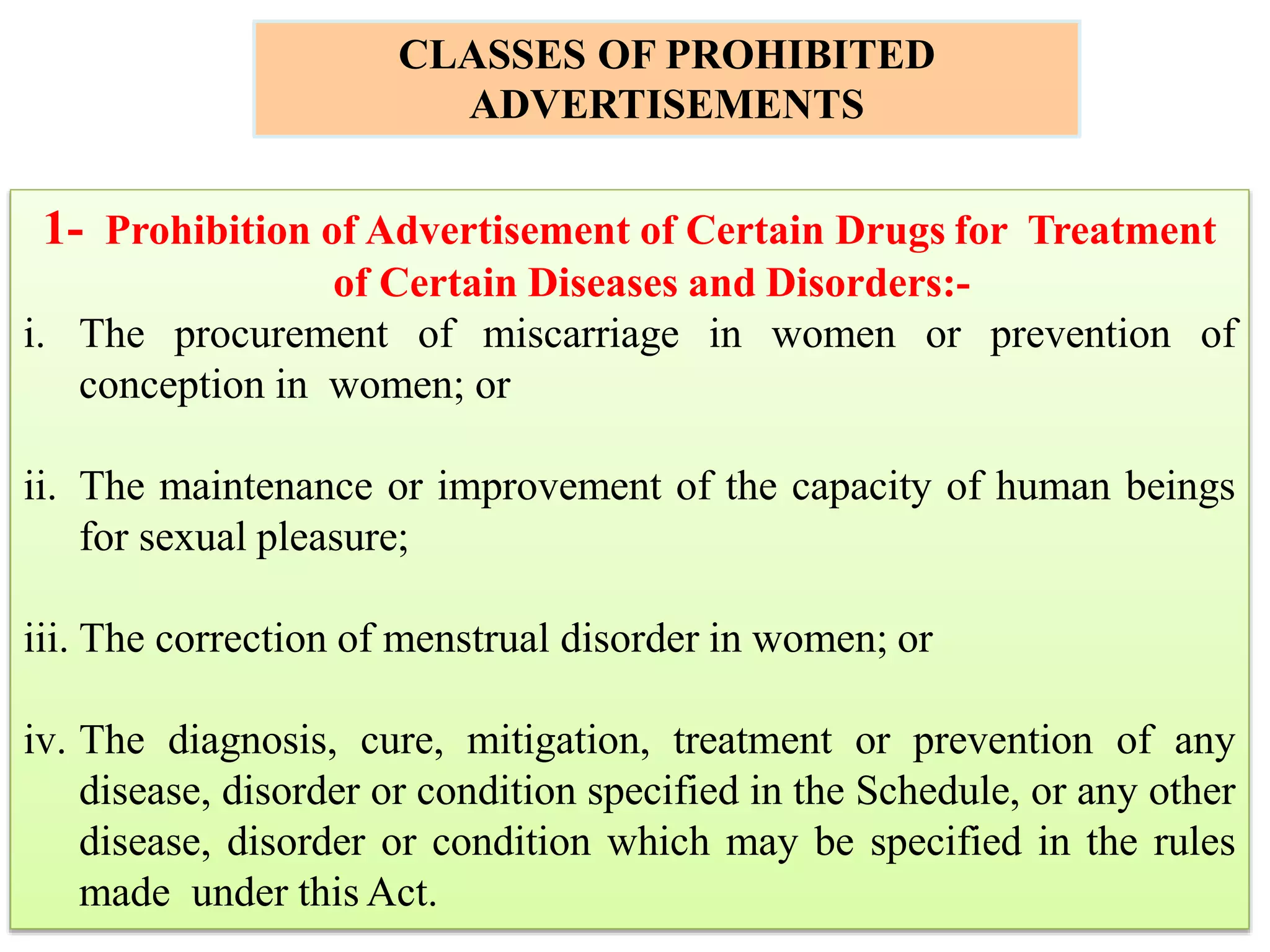 Drug & Magic Remedies Act 1954 Part-2 | PPT