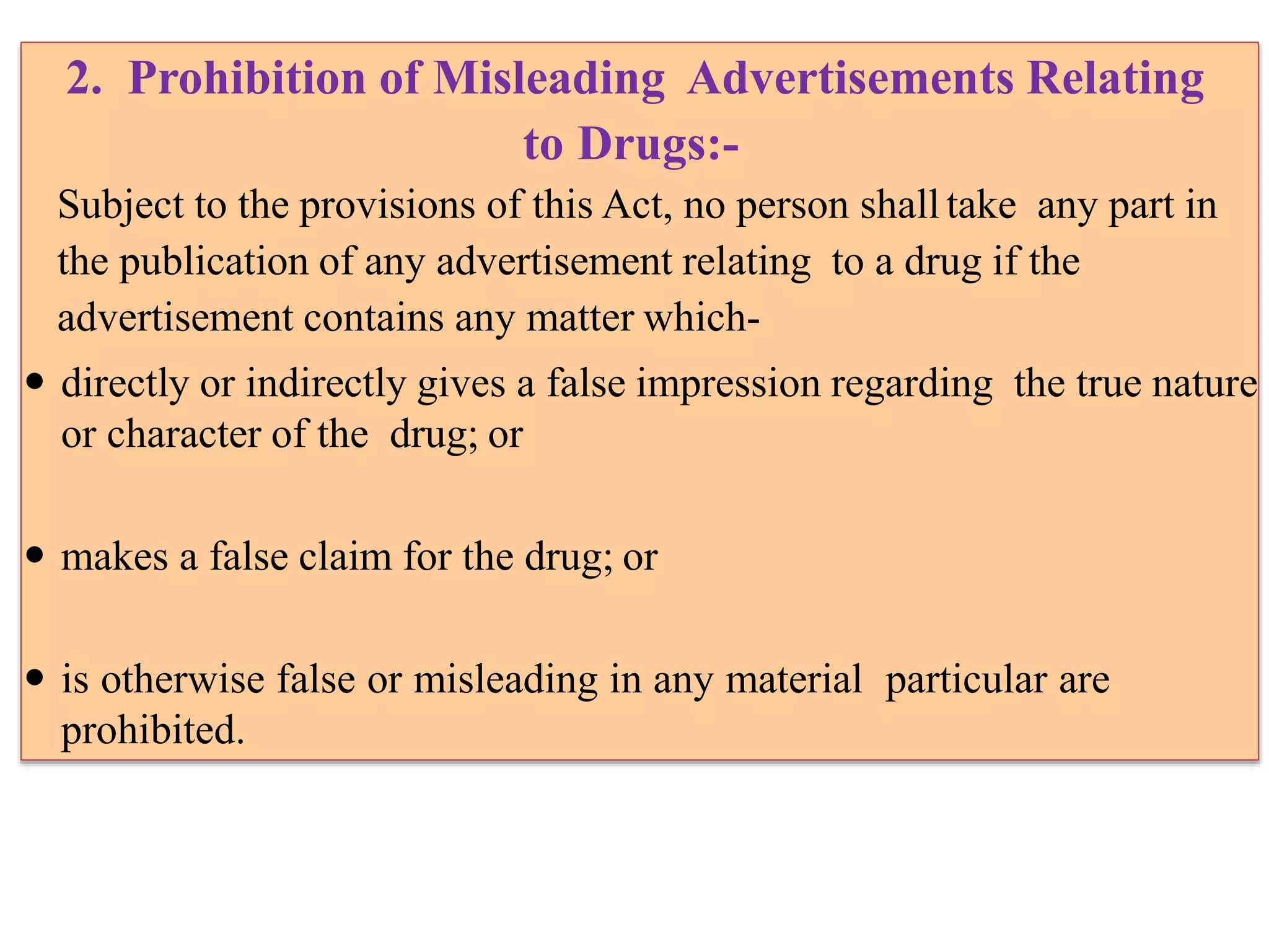 Drug & Magic Remedies Act 1954 Part-2 | PPT