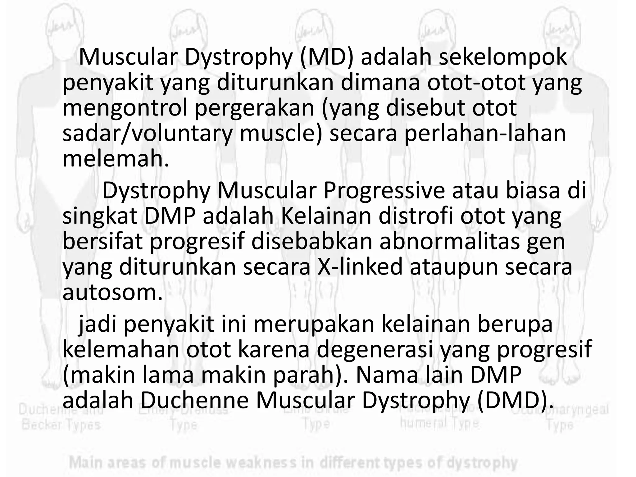 Dmp (dystrophy muscular progressive | PPTX