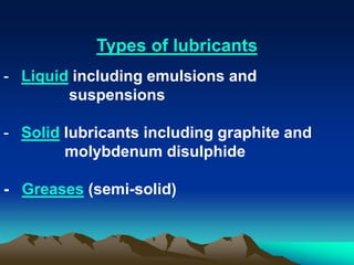 Lubricants | PPTX