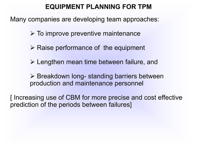DM Pillar Training Manual.ppt will be useful in deploying TPM in ...