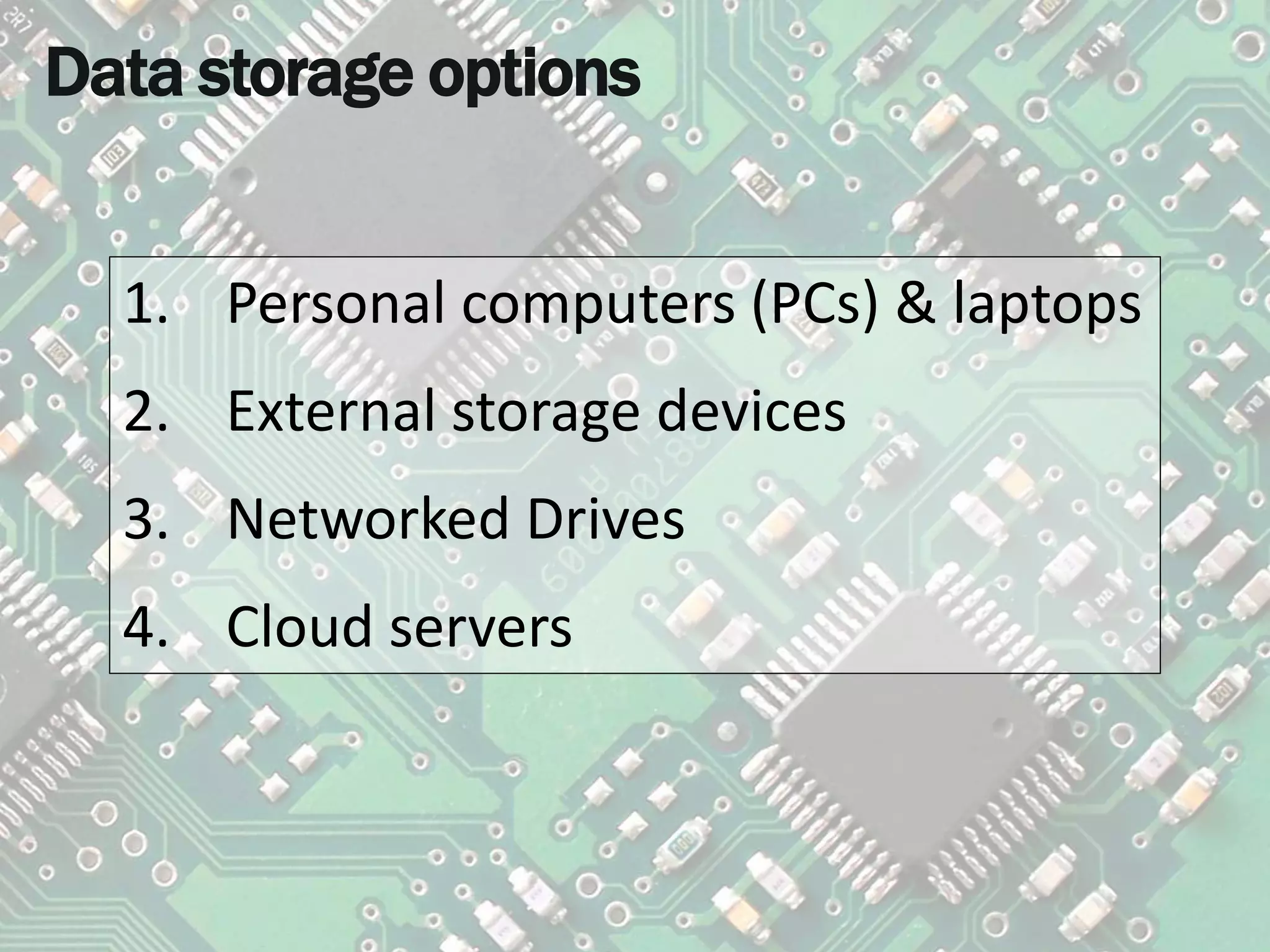 Introduction to Data Management | PPTX | Data Storage and Warehousing ...