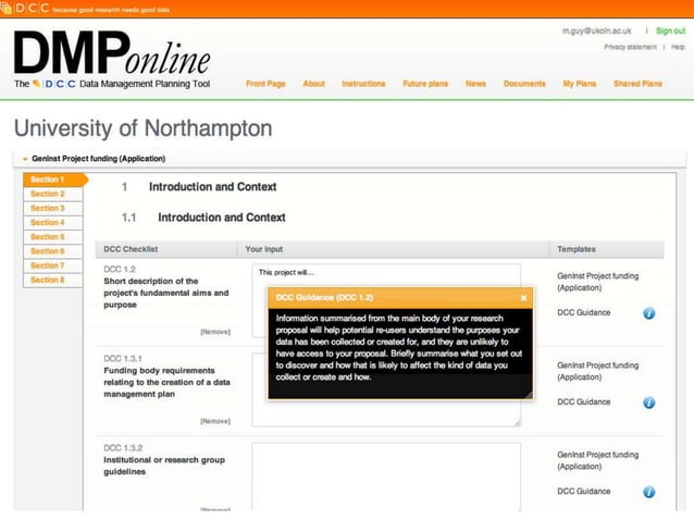 Focus Group on DMPOnline | PPT