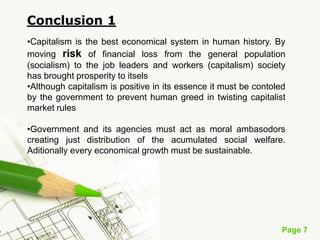 [Challenge:Future] Moral underpinnings of Capitalism | PPT