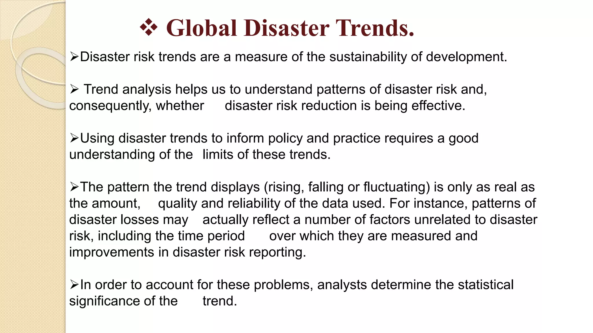 global disaster trends- emerging risks of disaster- climate change | PPTX