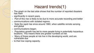 global disaster trends- emerging risks of disaster- climate change | PPTX
