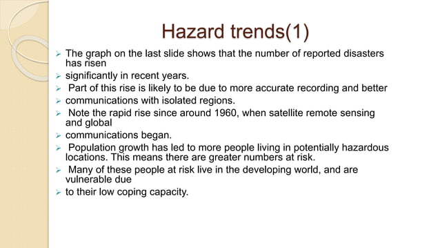 global disaster trends- emerging risks of disaster- climate change ...