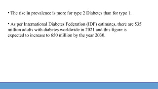 DIABETES MELLITUS: UPDATED CLASSIFICATION AND KEY CONSIDERATIONS. | PPTX