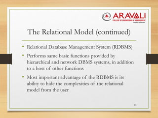 Data Models - Department of Computer Science & Engineering | PPT