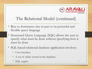 Data Models - Department of Computer Science & Engineering | PPT