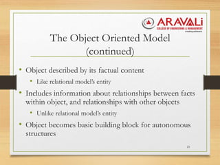 Data Models - Department of Computer Science & Engineering | PPT