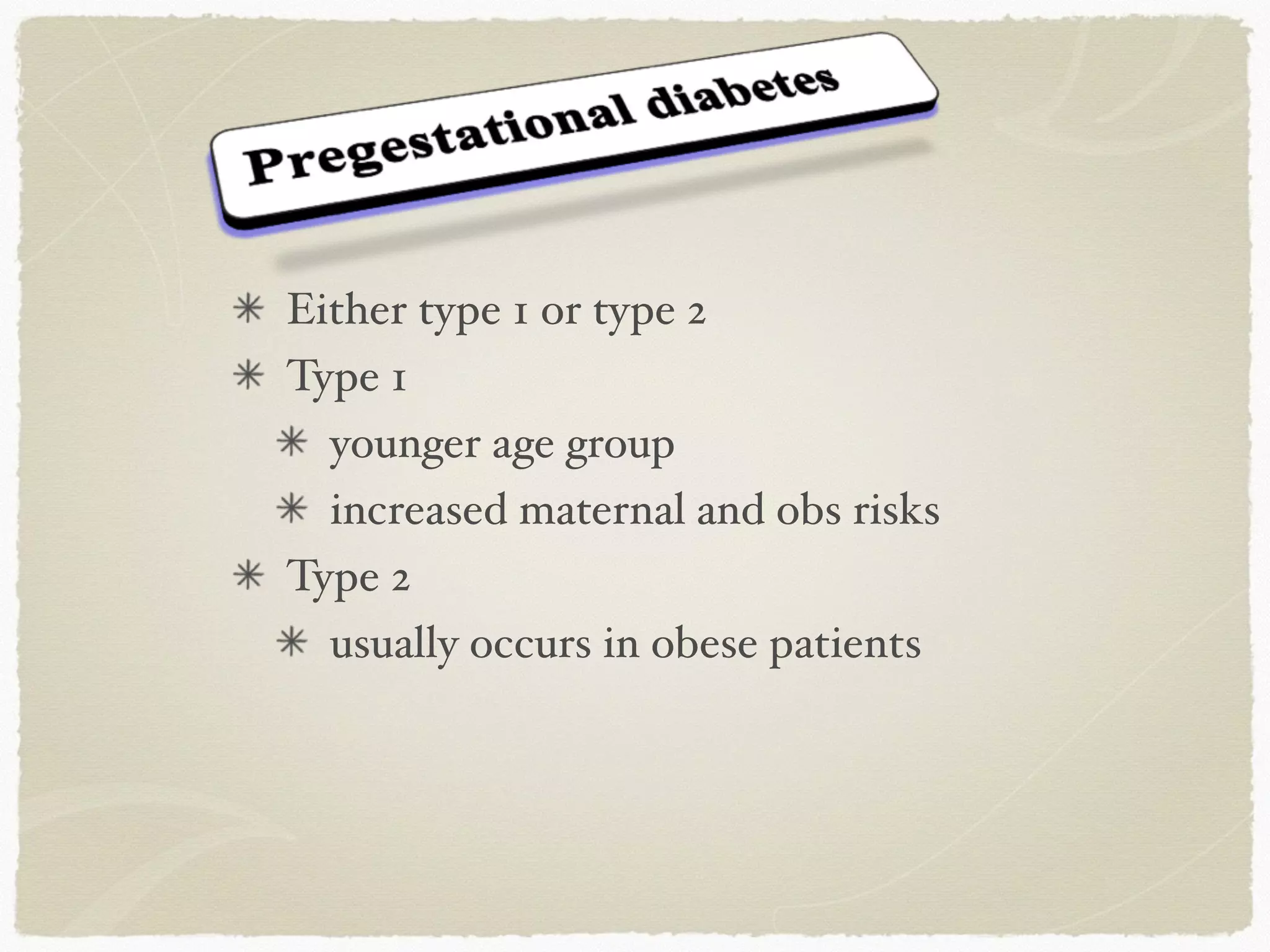 DM in pregnancy 5 points | PDF