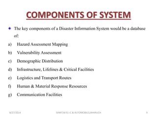 Information managment System for Disasters. | PPT