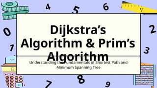 Discrete Mathematics ( Dijkstra Algorithm & Prims Algorithm) | PPTX
