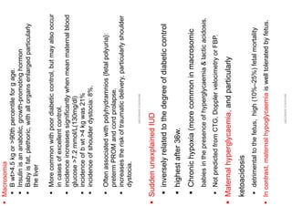 pre existing DM in pregnancy | PPT