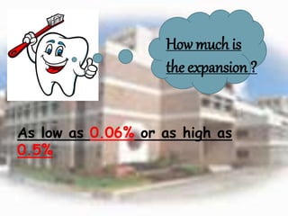 Setting expansion of Gypsum | PPTX