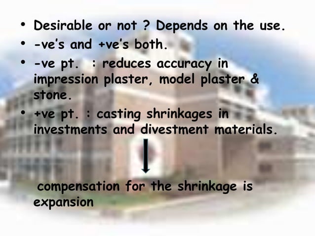 Setting expansion of Gypsum | PPTX