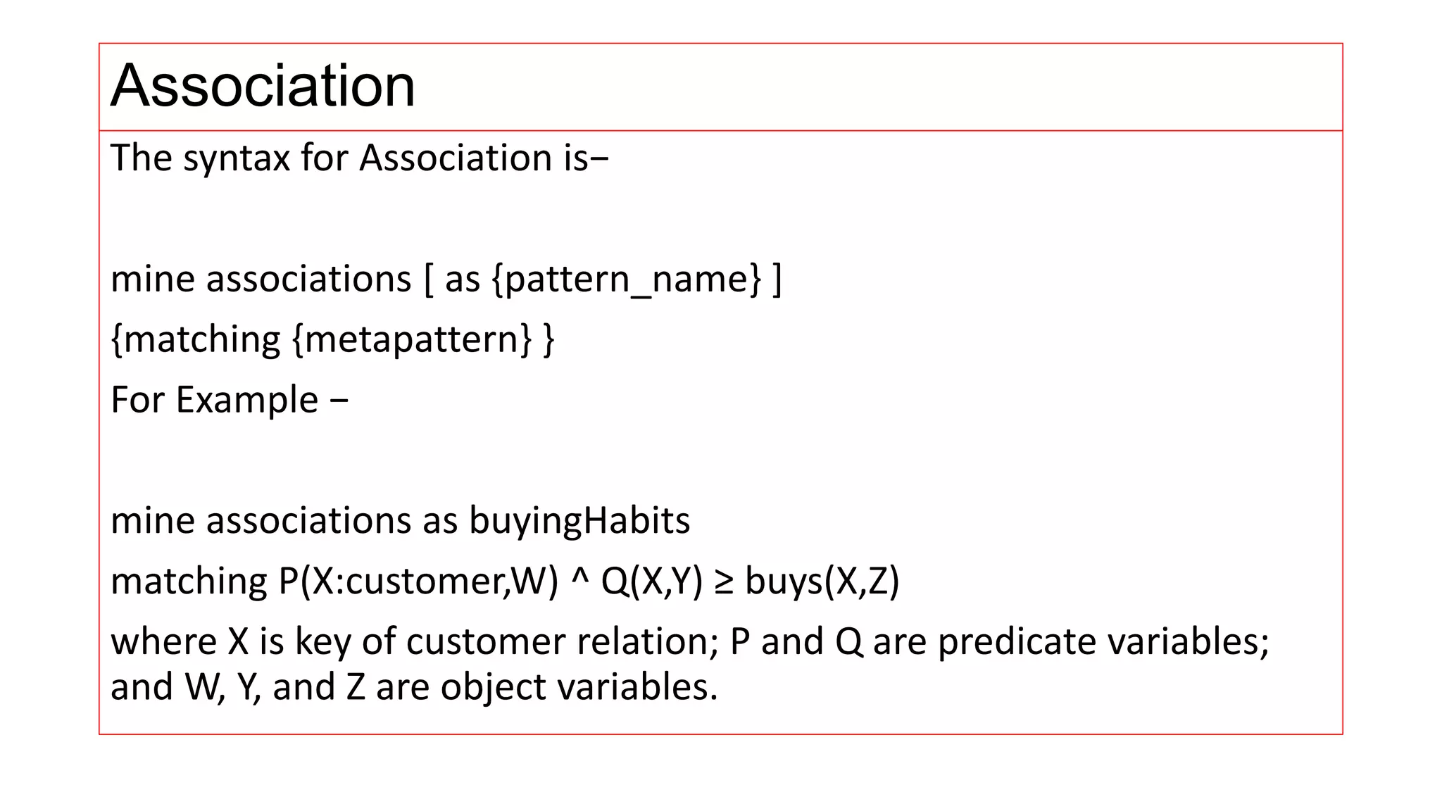 Dmqldata Mining Query Languagepptx Databases Computer Software And Applications