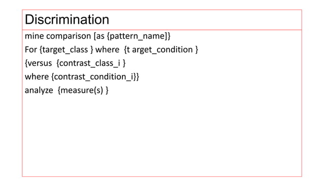 Dmqldata Mining Query Languagepptx Databases Computer Software And Applications