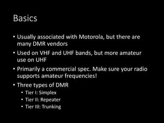 Introduction to Amateur DMR | PPTX