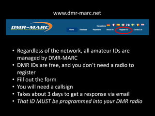 Introduction to Amateur DMR | PPTX