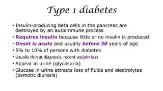 Diabetes mellitus ( DM) Presentation ppt | PPTX