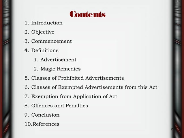 Drugs and Magic Remedies (Objectionable Advertisements), 1954 Act,1954 ...