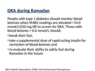 DM, RAMADAN. fasting, Insulin Management | PPTX