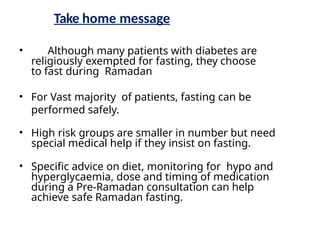 DM, RAMADAN. fasting, Insulin Management | PPTX