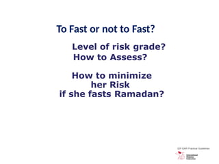 DM, RAMADAN. fasting, Insulin Management | PPTX