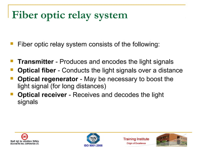 Dmrc Fiber Optics Transmission System | PPT | Computer Networking ...
