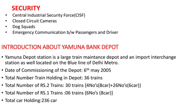 SUMMER TRAINING REPORT DMRC | PPTX
