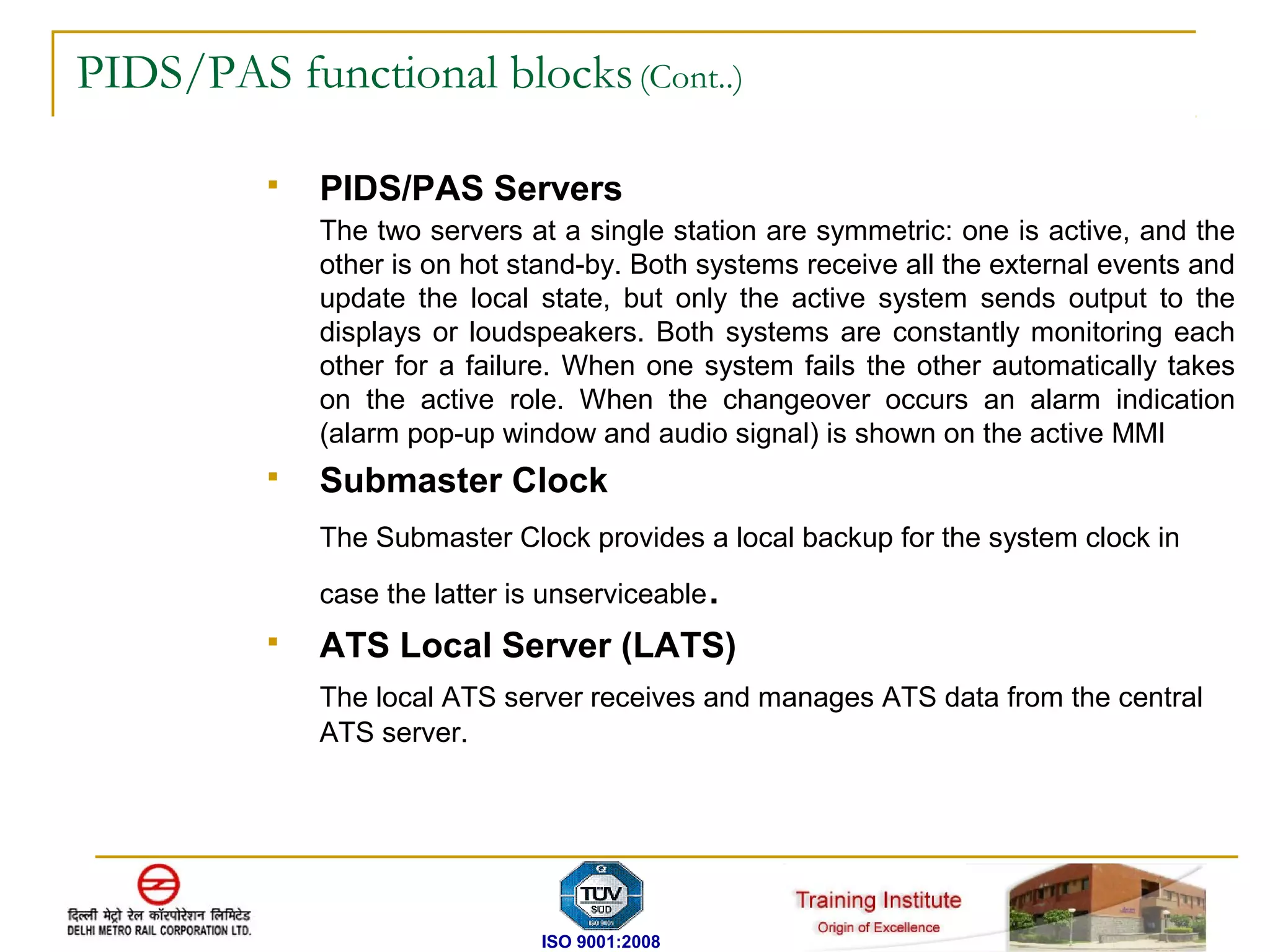 Dmrc PIDS/PAS Training | PPT