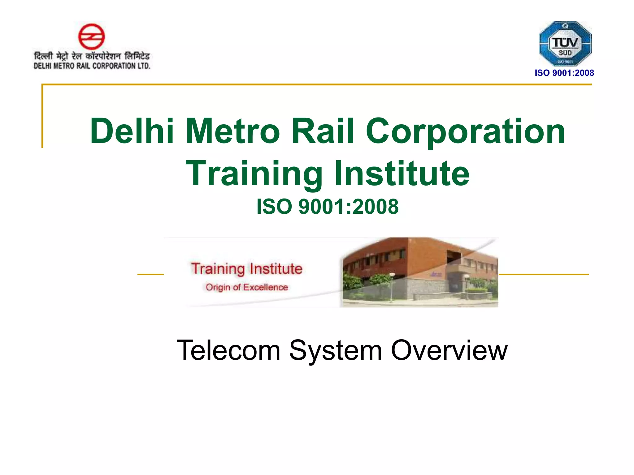 DMRC Telecom Internship | PPTX