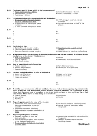 radiography mcq | PDF